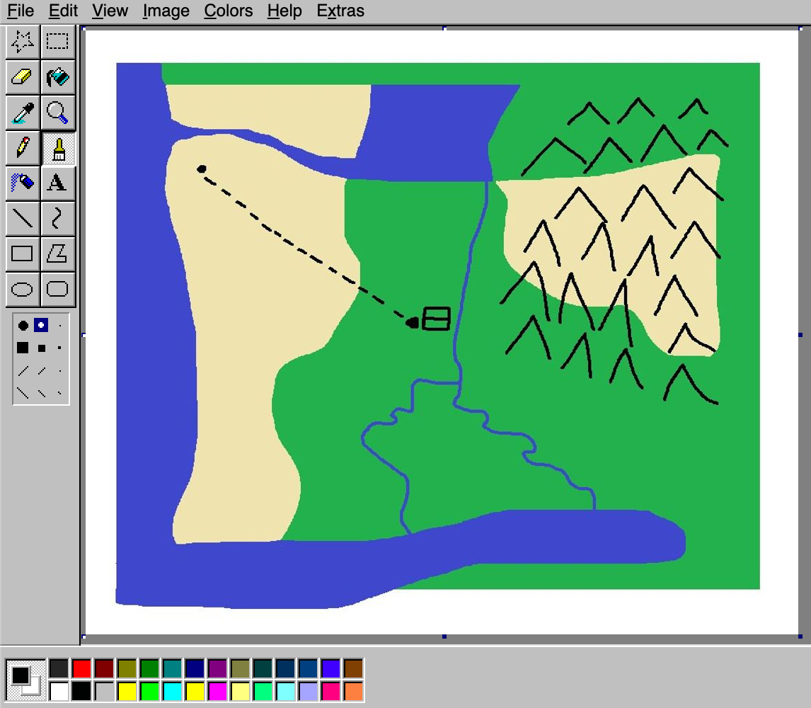 $PAINT - Treasure map