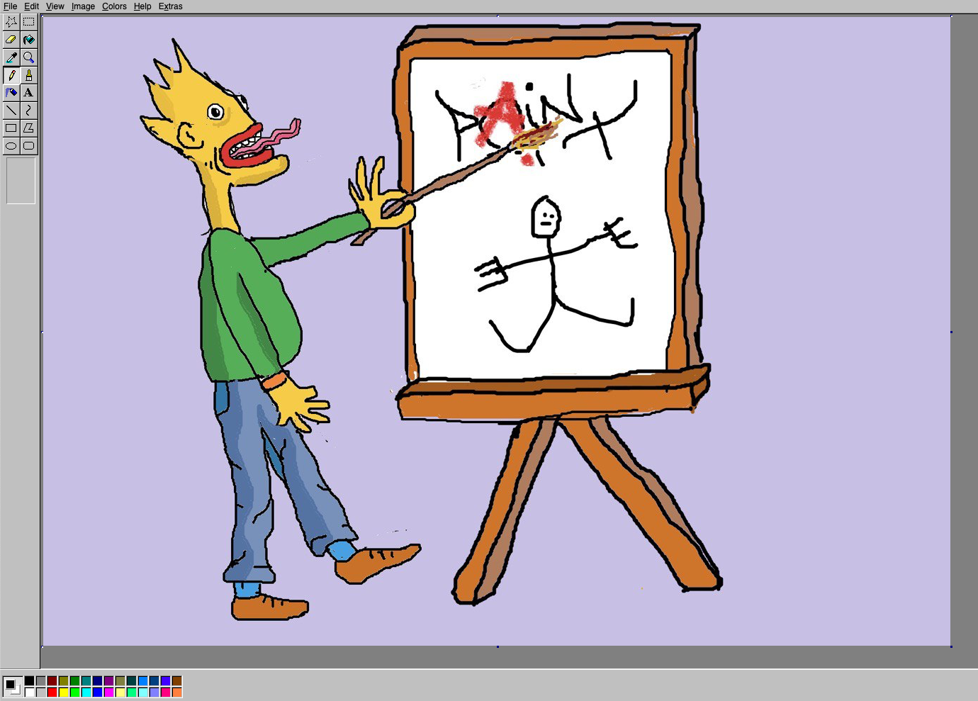 $PAINT - bart simpson painting